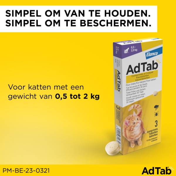 AdTab Kat | 3 tabletten - kleine kat | 13415